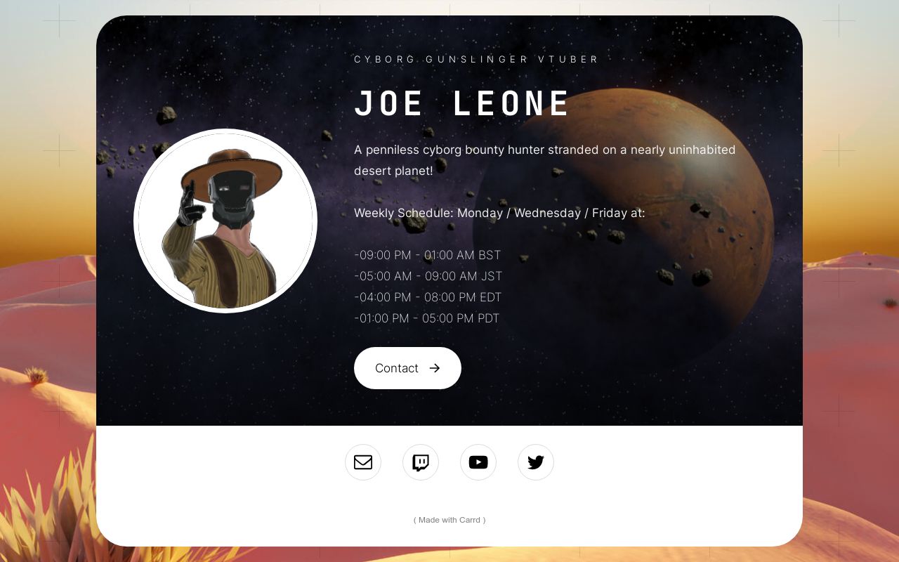 Joe Leone's ccard